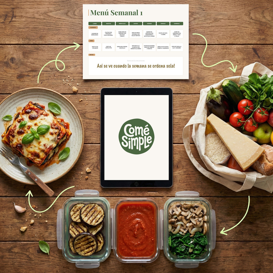 Comé Simple: el sistema que te resuelve la comida semanal (sin pensar